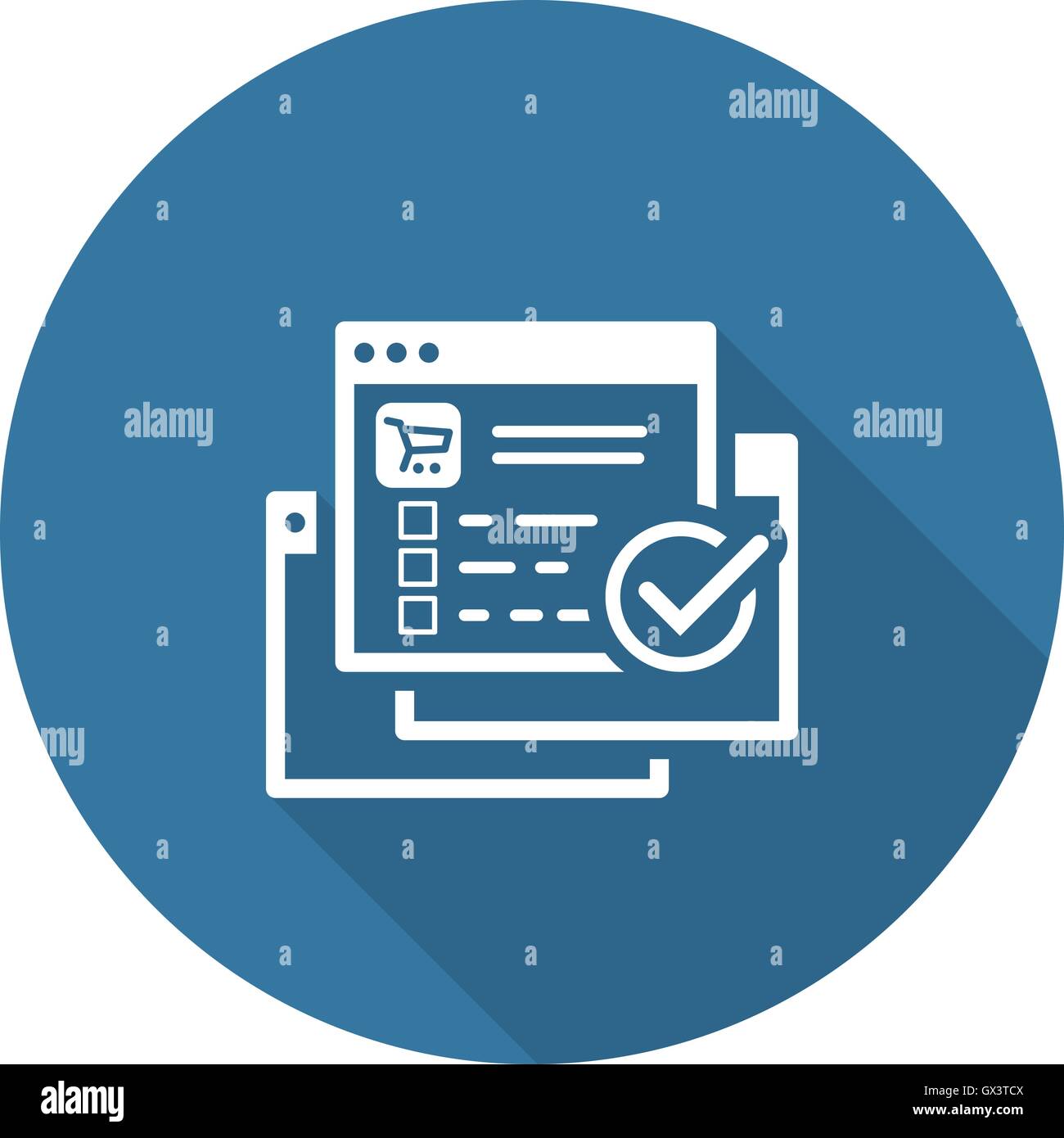 Order Processing Icon. Flat Design Stock Vector Image & Art - Alamy