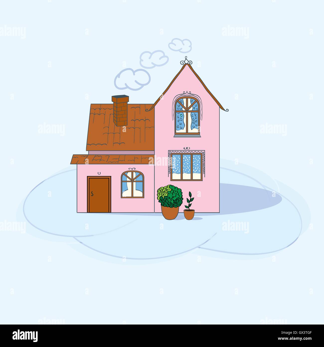 Comfort house of your dreams. Sweet home Stock Vector Image & Art - Alamy