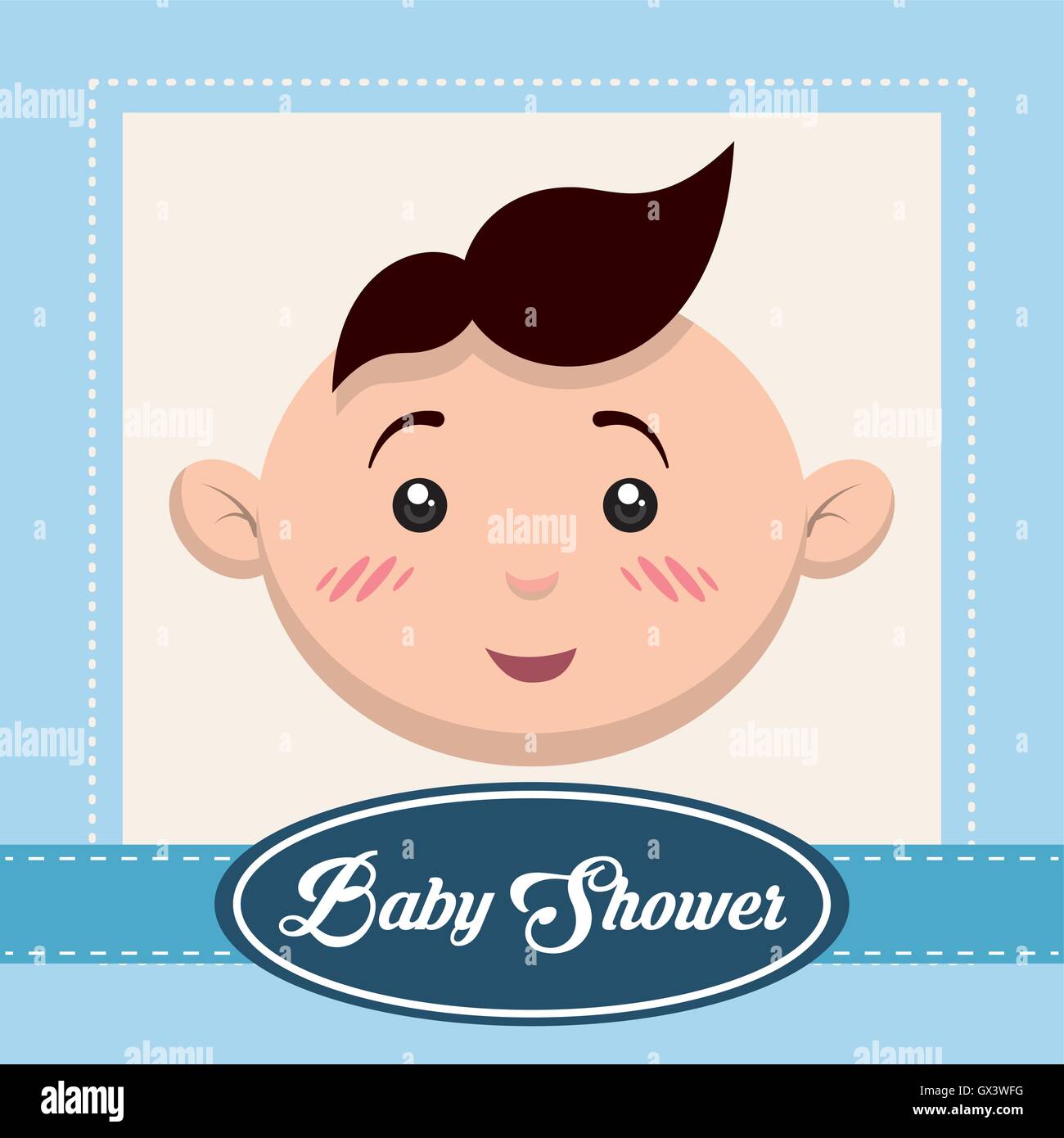 Baby shower invitation card design Stock Vector Image & Art - Alamy