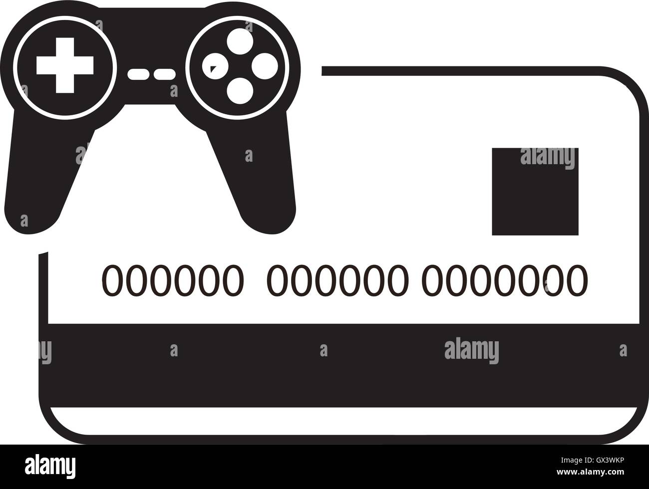 credit or debit card and game controller icon Stock Vector Image & Art ...