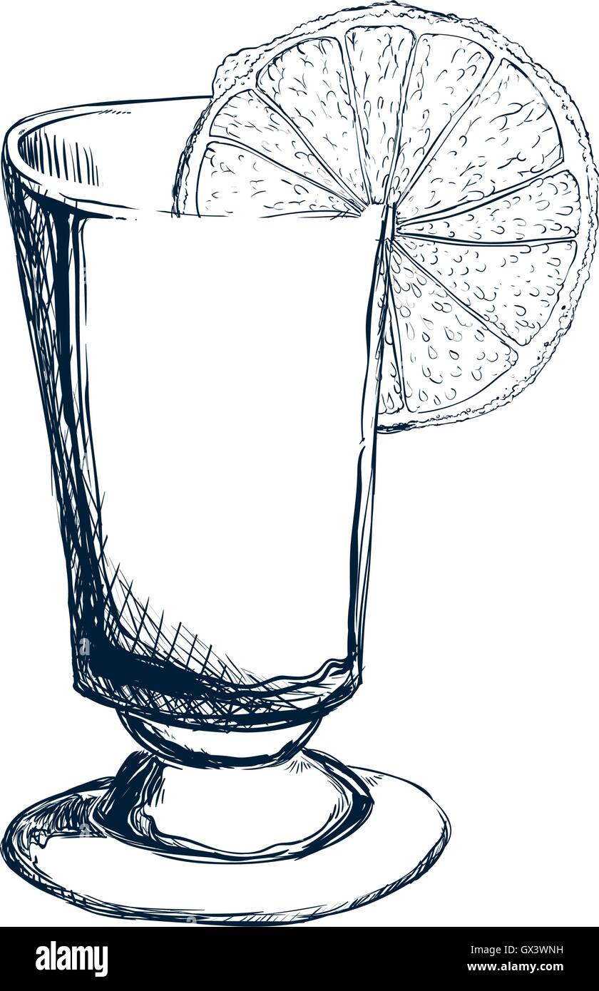 glass of juice and orange design Stock Vector Image & Art - Alamy