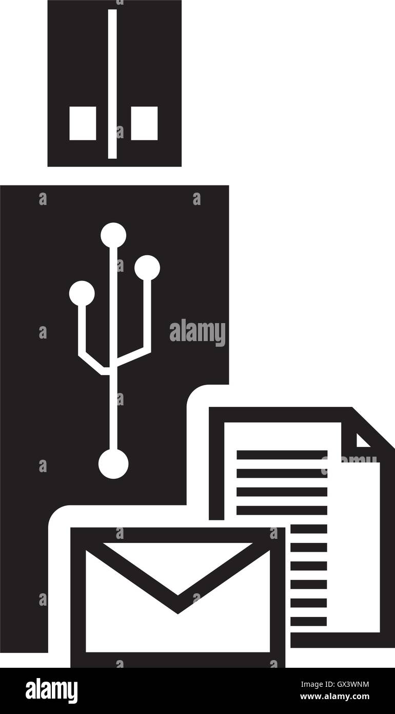 Envelope computer storage Stock Vector Images - Alamy