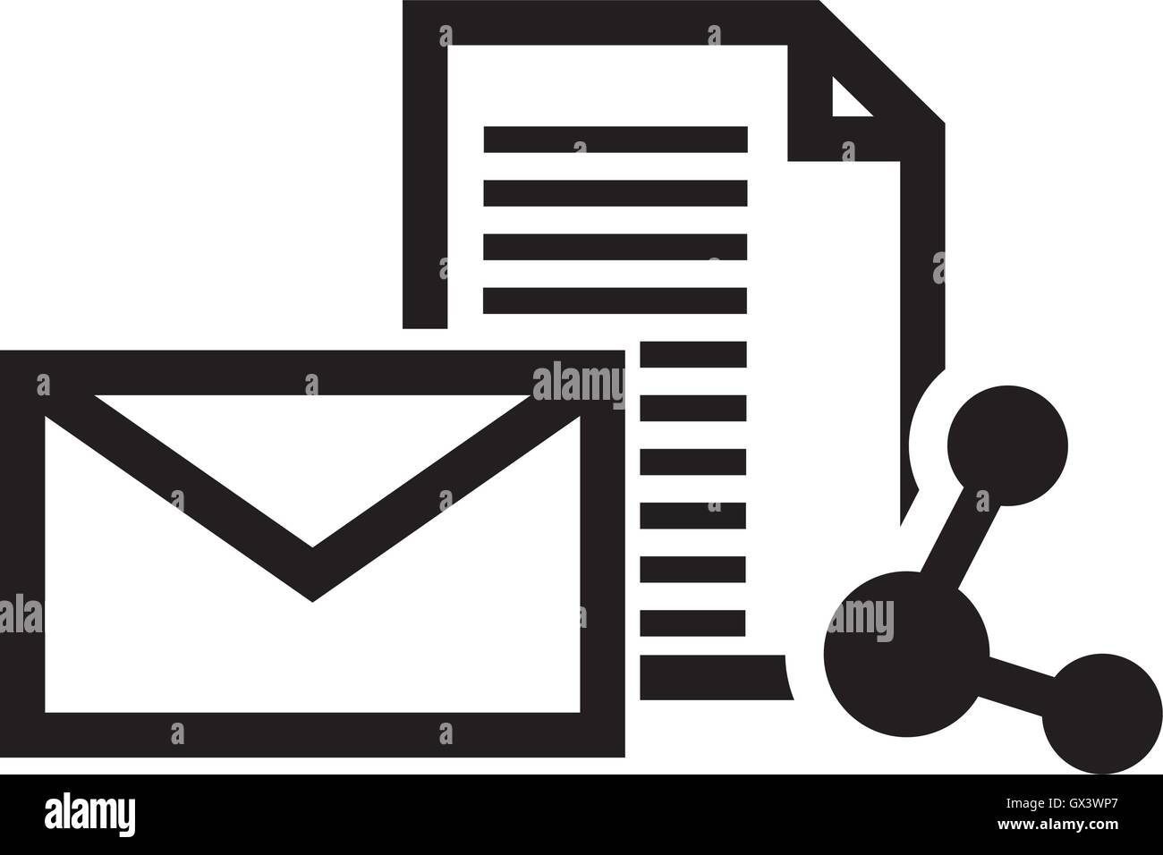 message envelope and connectivity icon Stock Vector Image & Art - Alamy