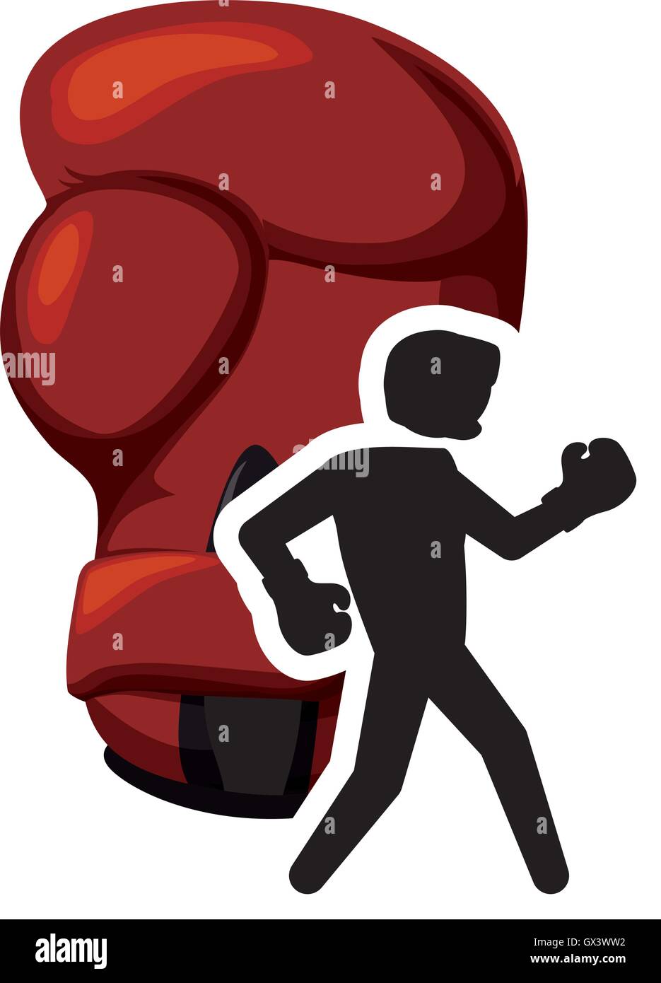 Implement of Boxing sport design Stock Vector Image & Art - Alamy
