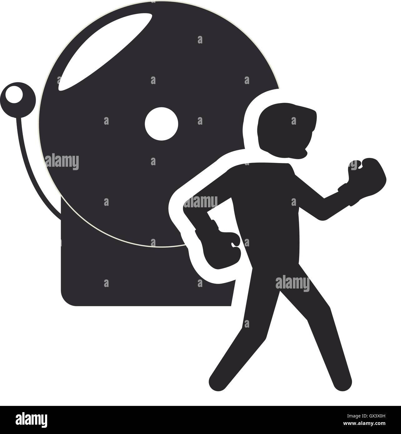 Implement of Boxing sport design Stock Vector Image & Art - Alamy