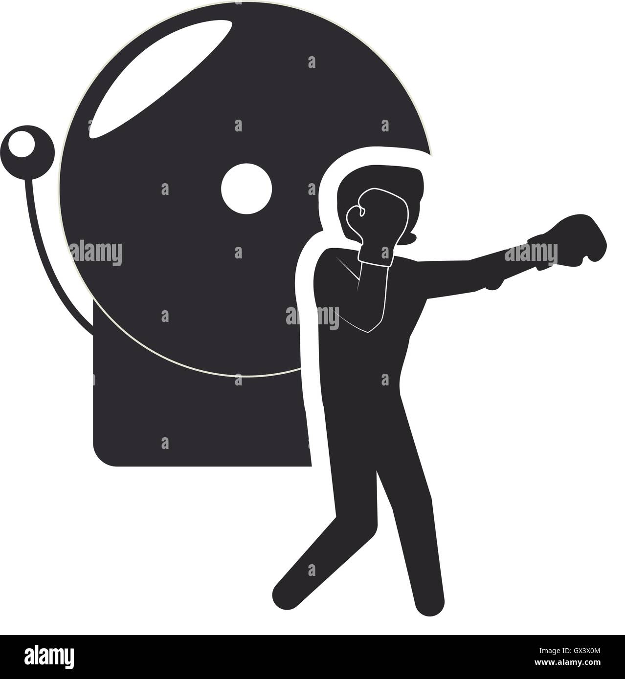 Implement of Boxing sport design Stock Vector Image & Art - Alamy