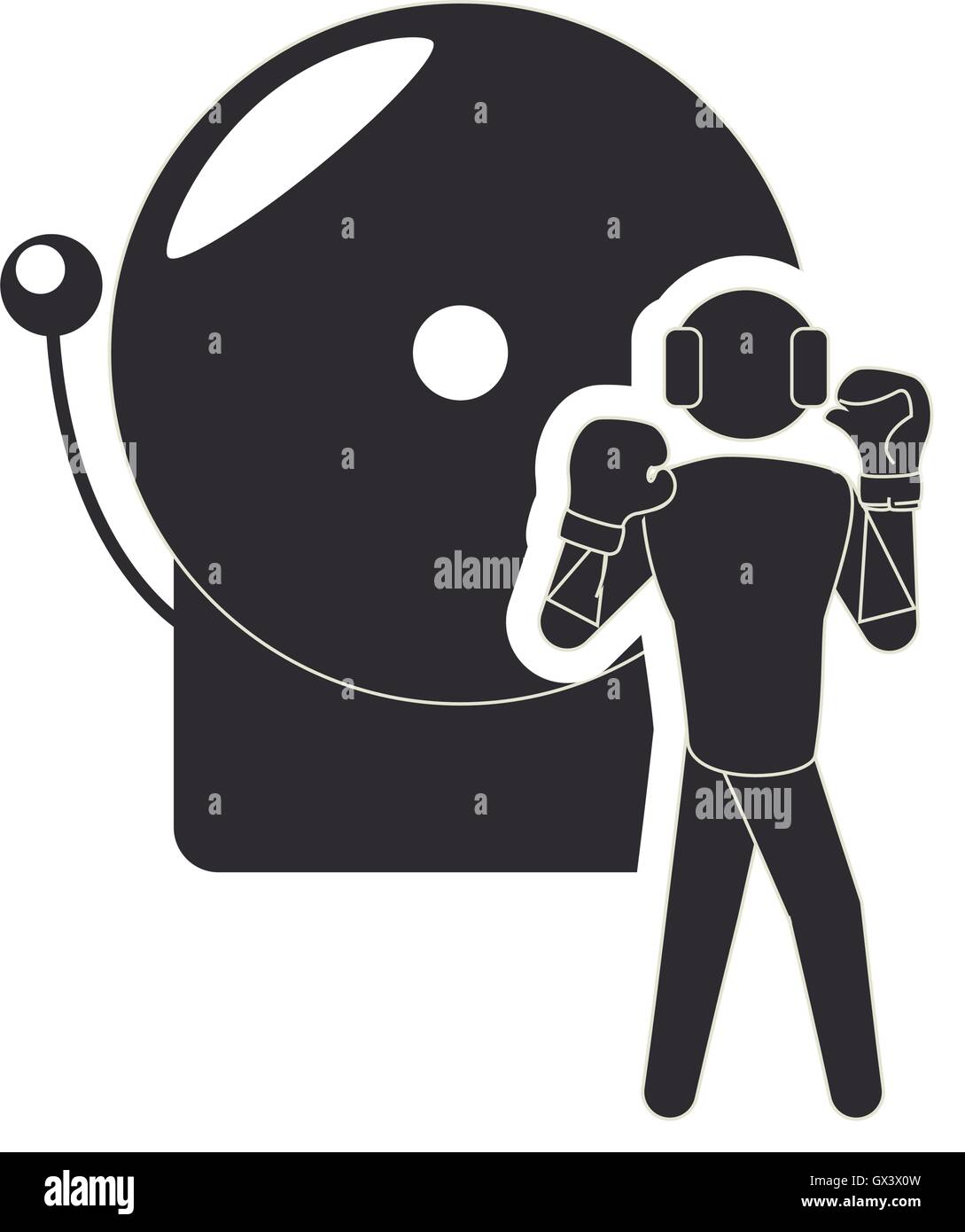 Implement of Boxing sport design Stock Vector Image & Art - Alamy