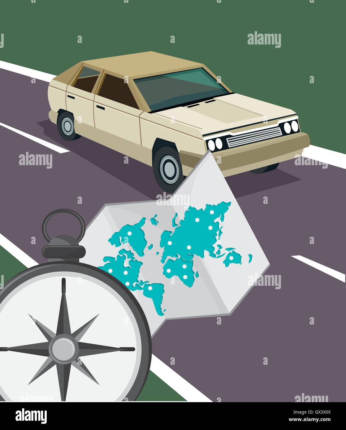 car and travel related icons Stock Vector Image & Art - Alamy