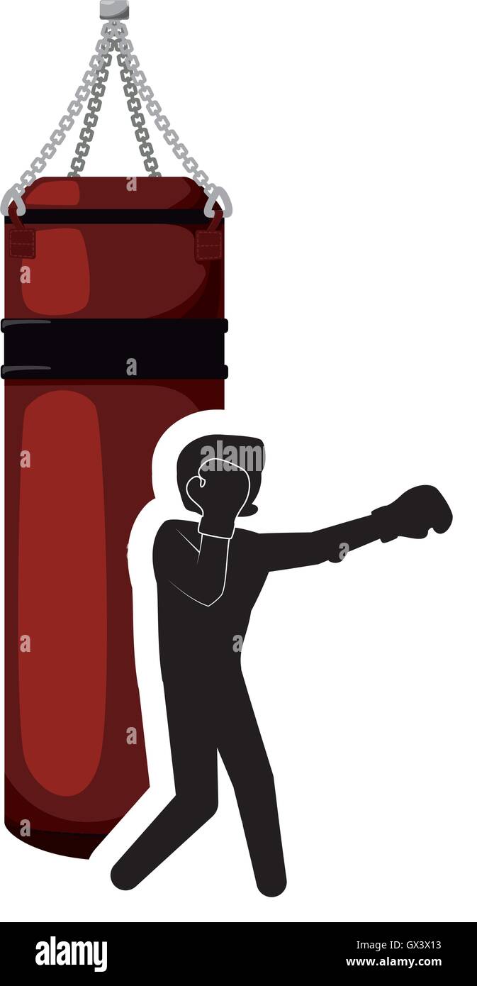 Implement of Boxing sport design Stock Vector Image & Art - Alamy