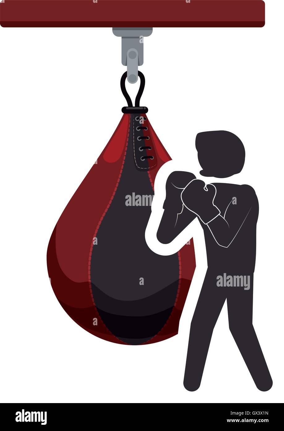 Implement of Boxing sport design Stock Vector Image & Art - Alamy