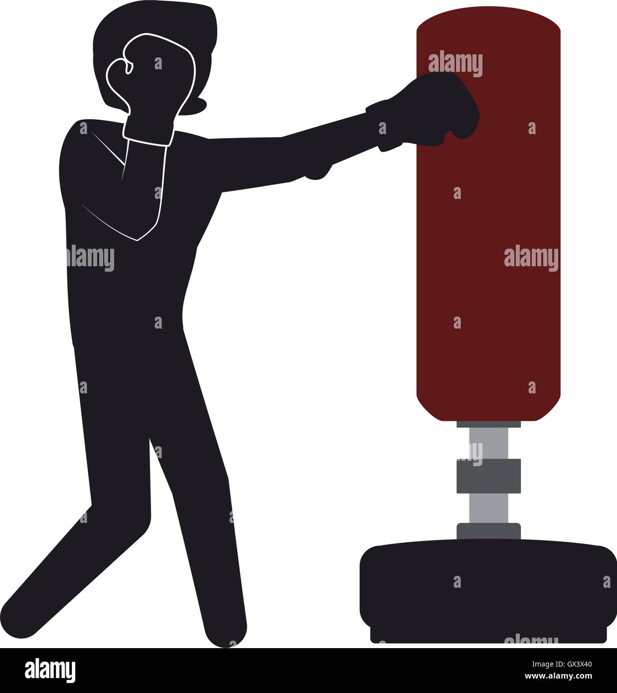Implement of Boxing sport design Stock Vector Image & Art - Alamy