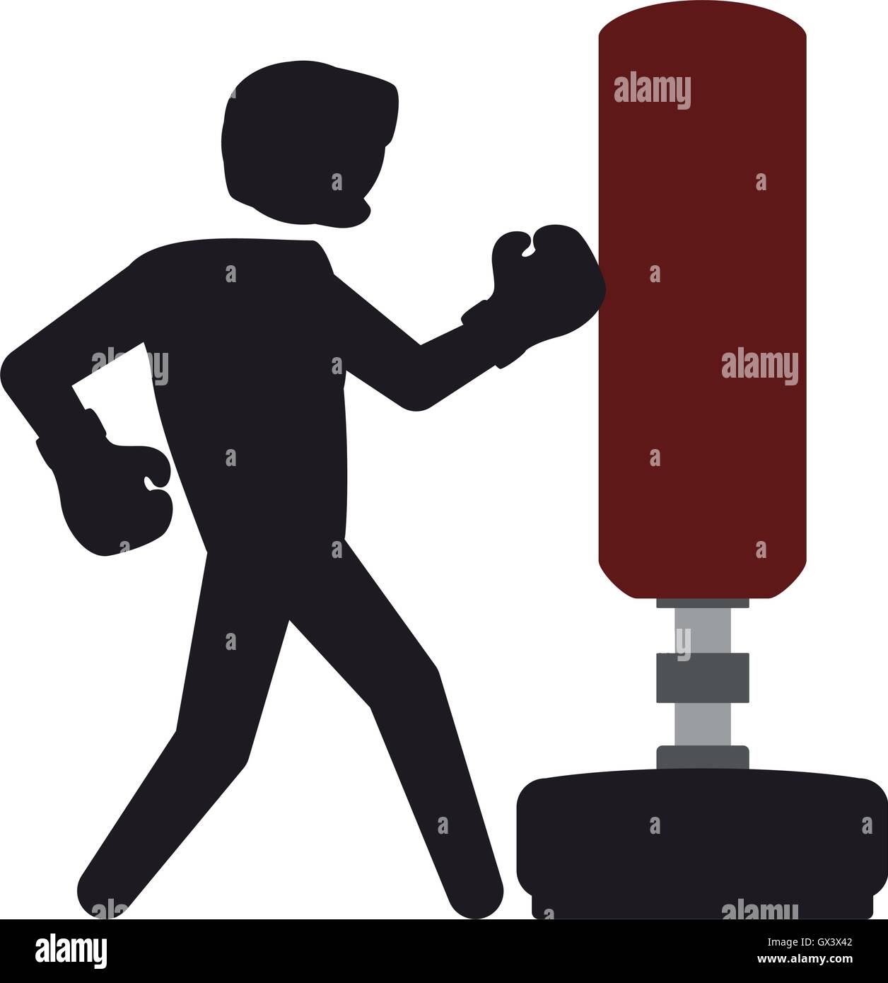 Implement of Boxing sport design Stock Vector Image & Art - Alamy