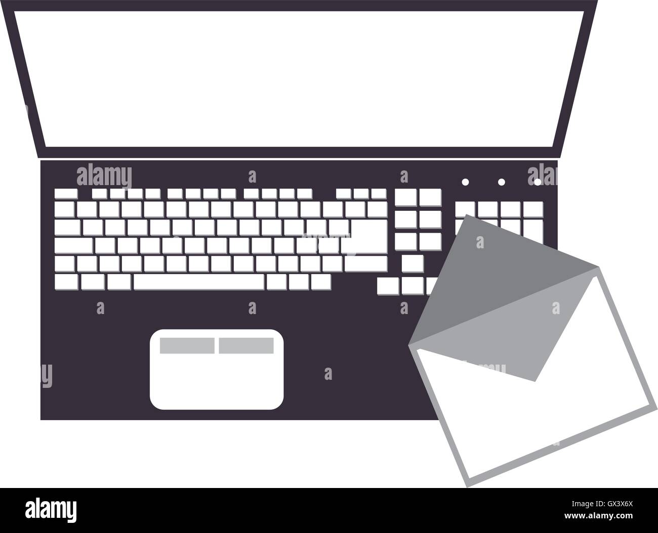 laptop and envelope icon Stock Vector Image & Art - Alamy