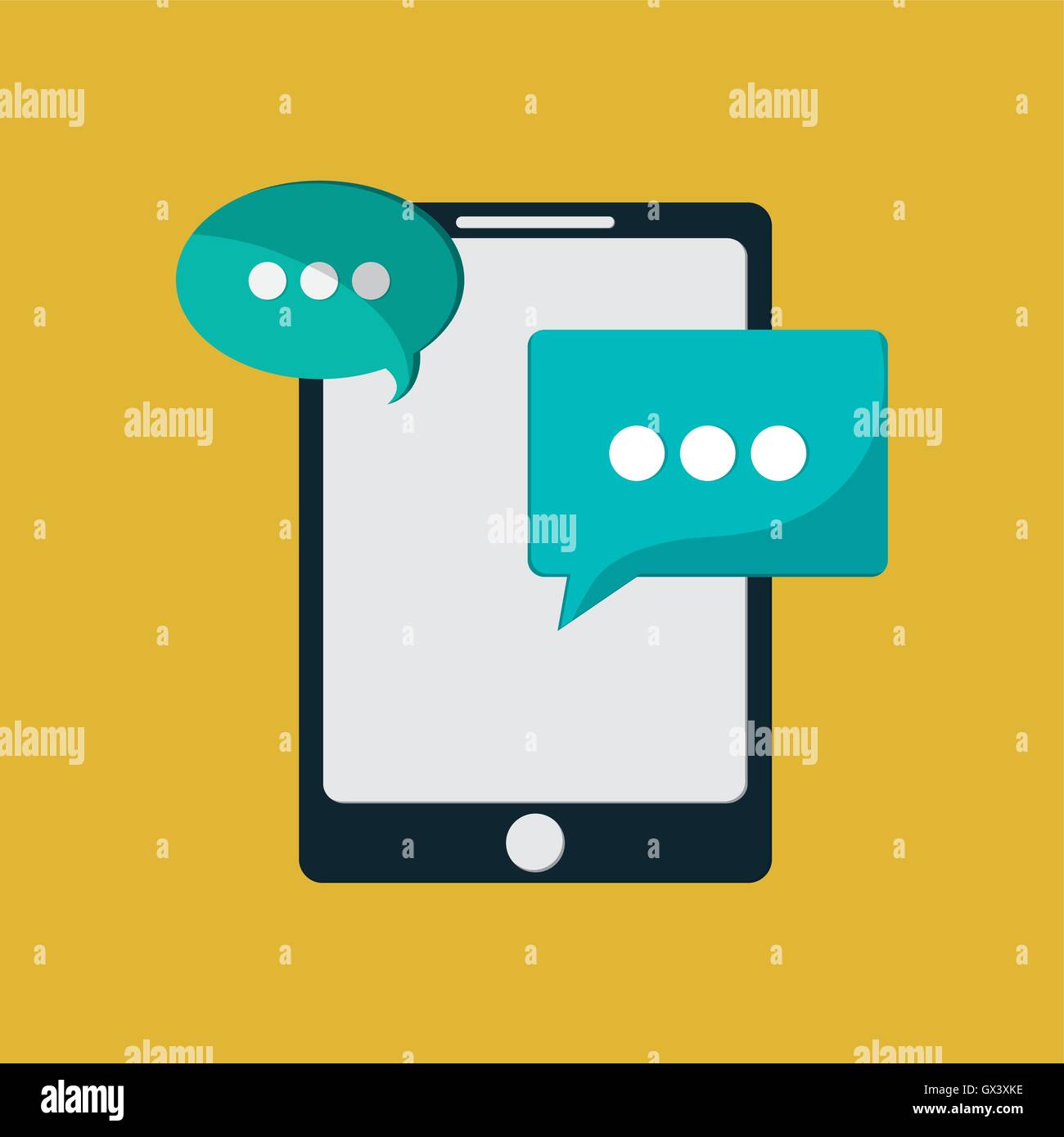 mobile phone messaging image Stock Vector Image & Art - Alamy