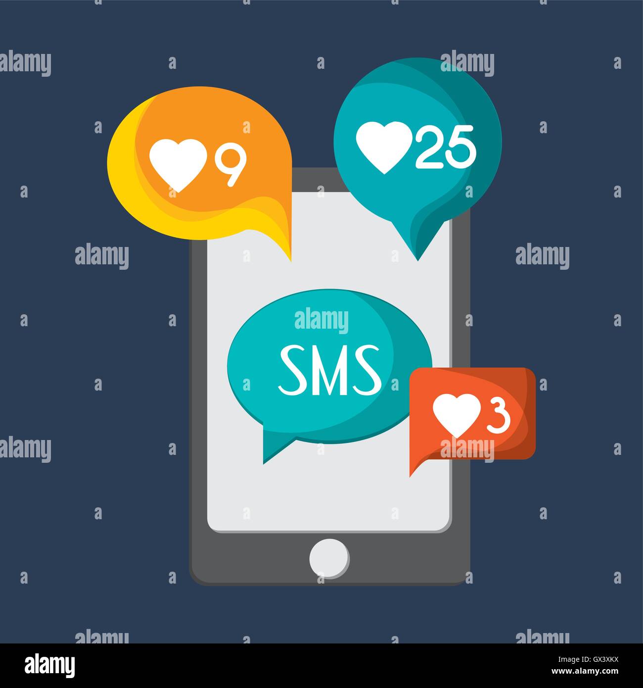 mobile phone messaging image Stock Vector Image & Art - Alamy