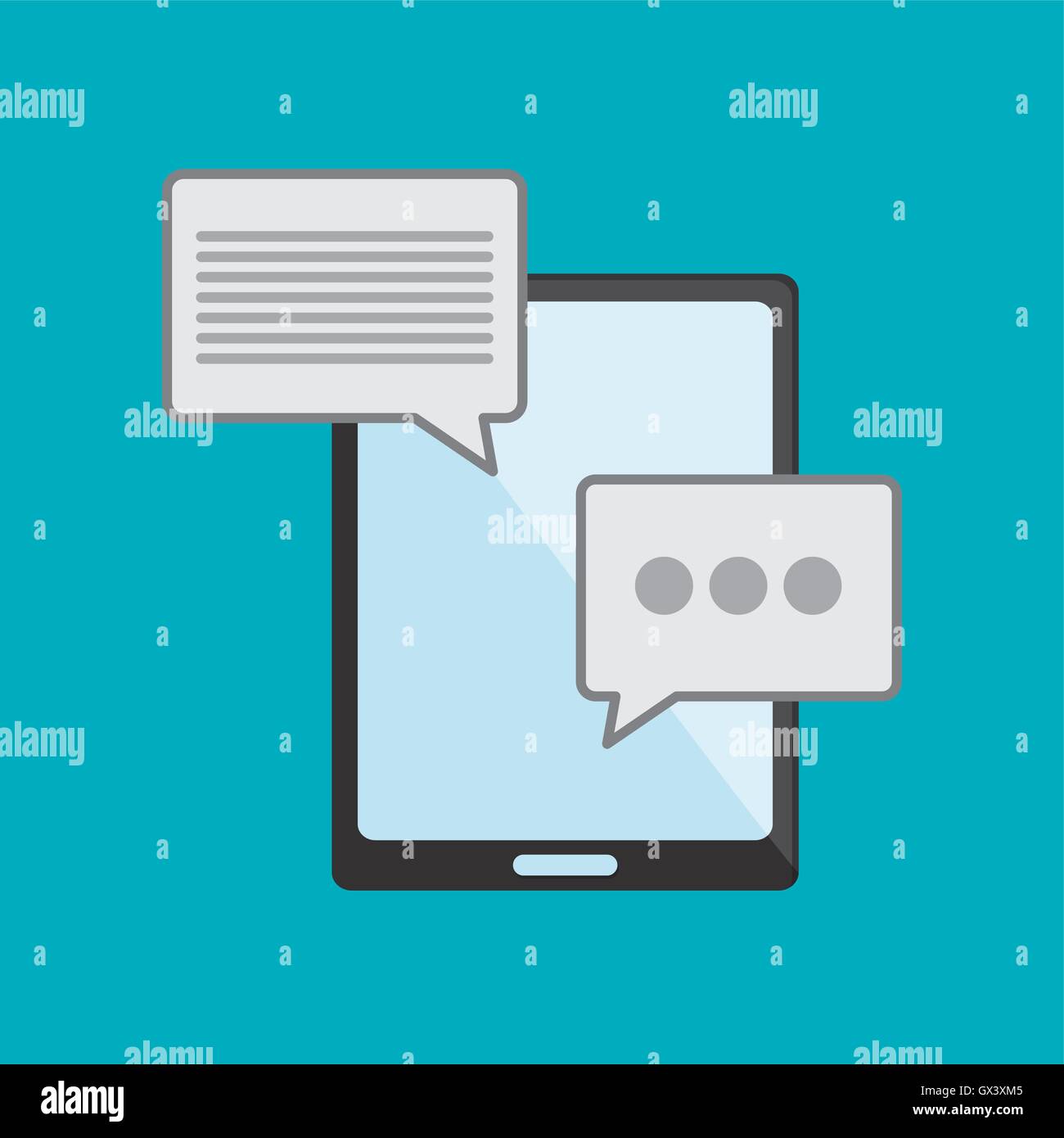 mobile phone messaging image Stock Vector Image & Art - Alamy