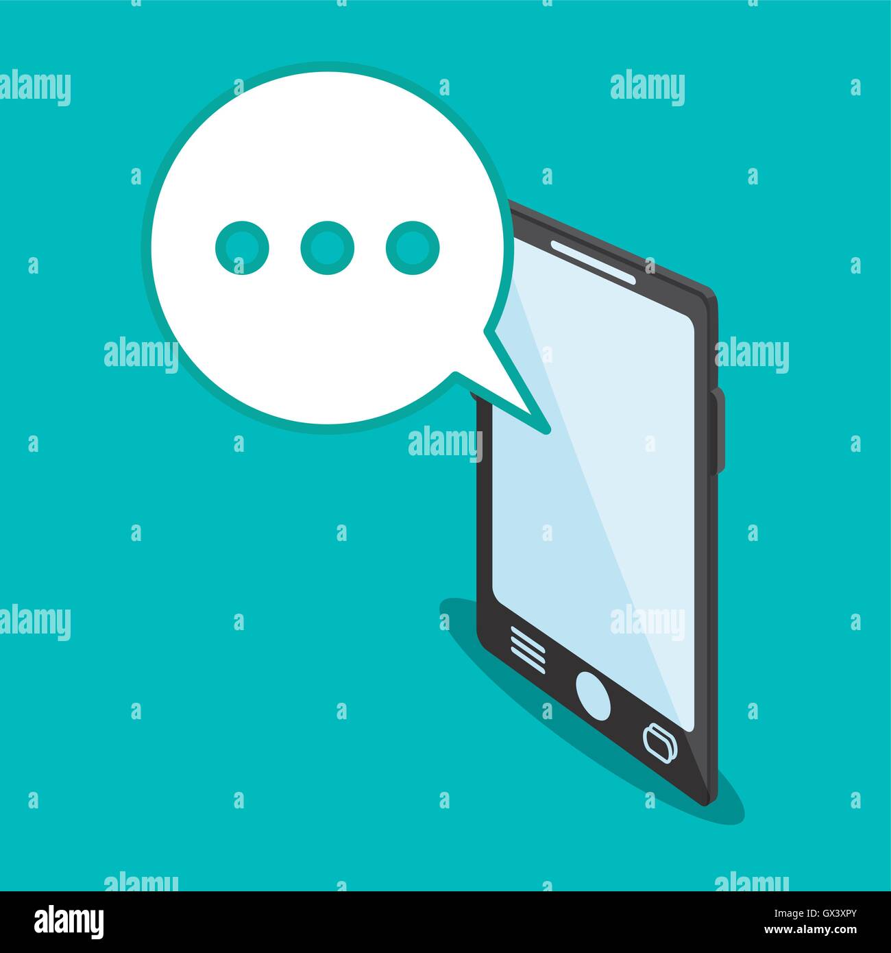 mobile phone messaging image Stock Vector Image & Art - Alamy