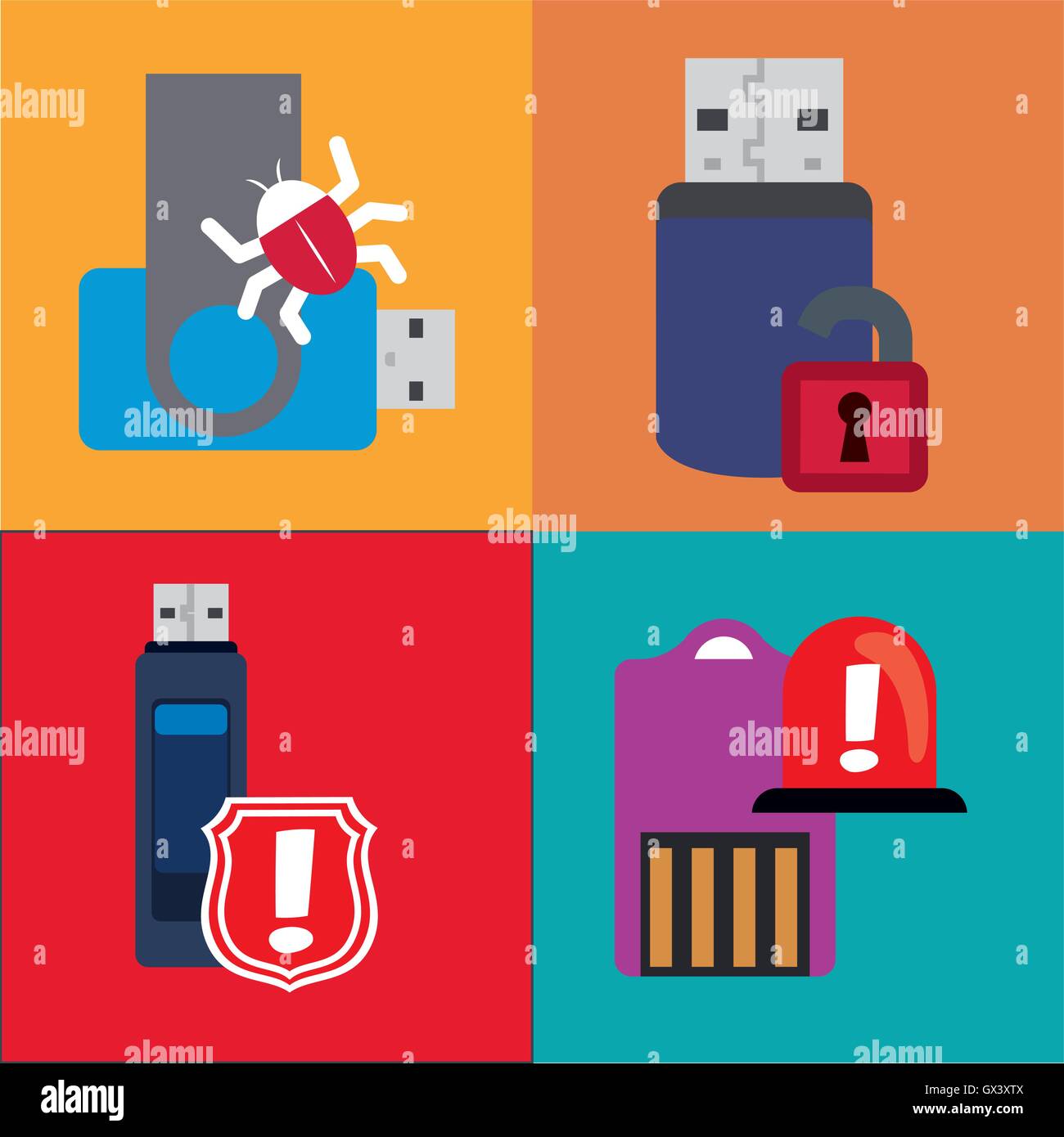 Cyber security system and media design Stock Vector Image & Art - Alamy