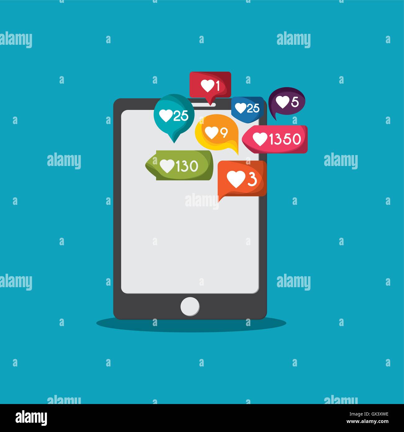 mobile phone messaging image Stock Vector Image & Art - Alamy