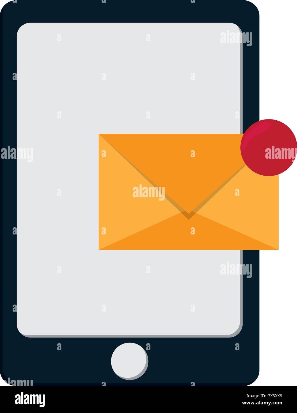modern cellphone and envelope icon Stock Vector Image & Art - Alamy
