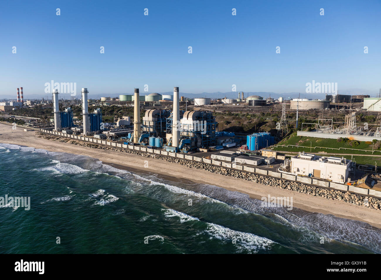 Seaside power generation facilities in the City of Los Angeles Stock ...