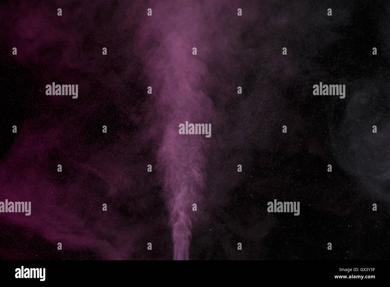 Abstract purple water vapor on a black background. Texture. Design ...