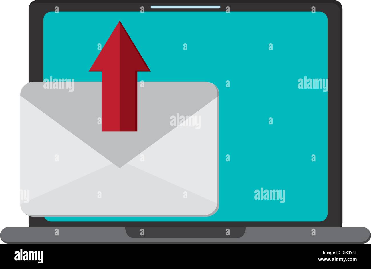 computer and envelope icon Stock Vector Image & Art - Alamy