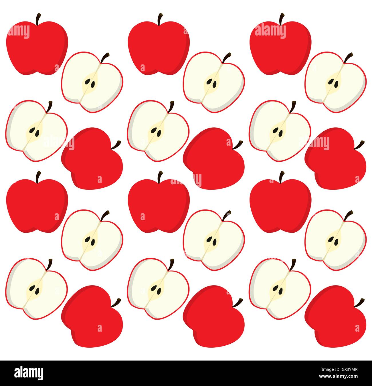 Apples fruits background design Stock Vector Image & Art - Alamy