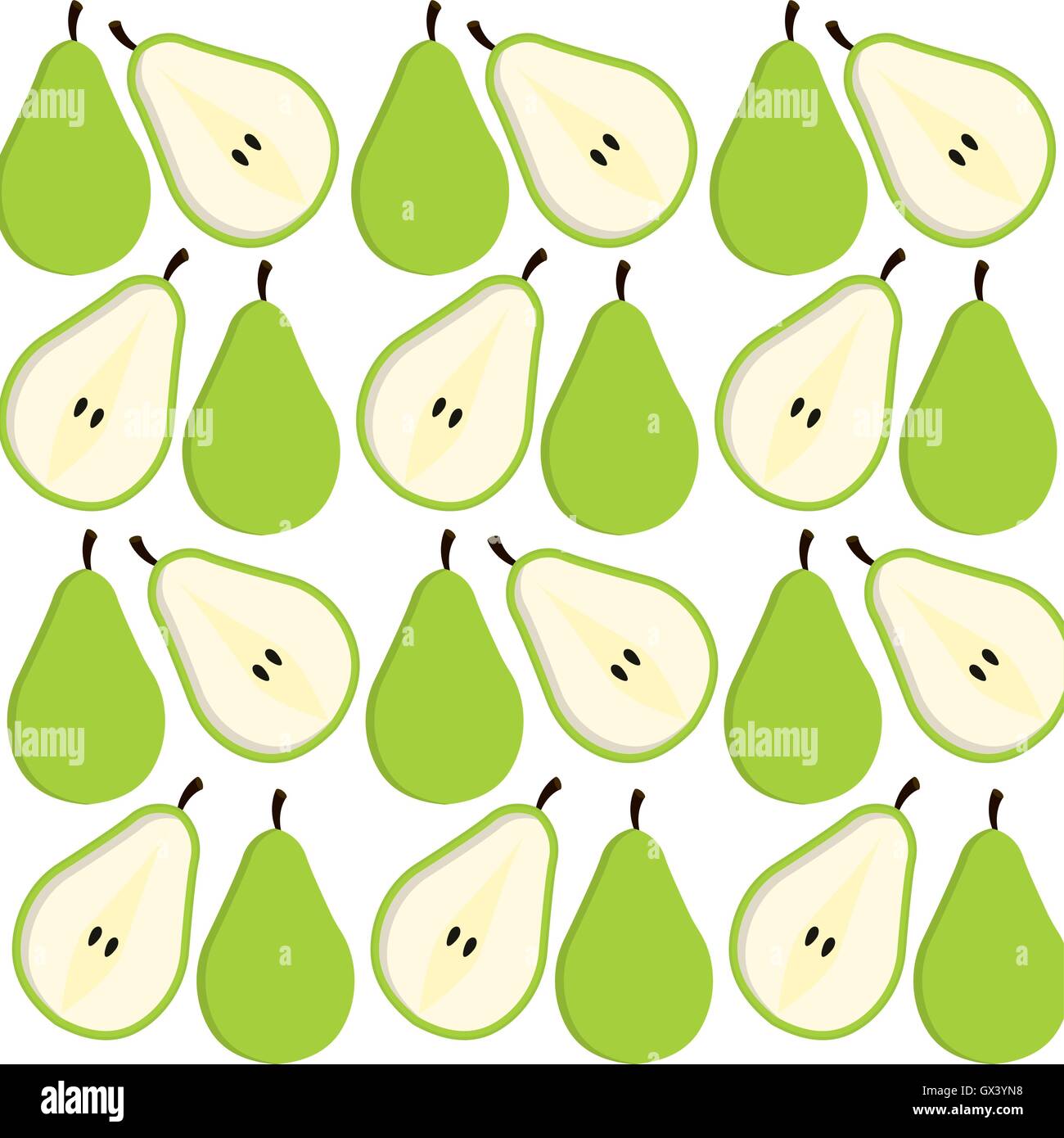Pear fruits background design Stock Vector Image & Art - Alamy