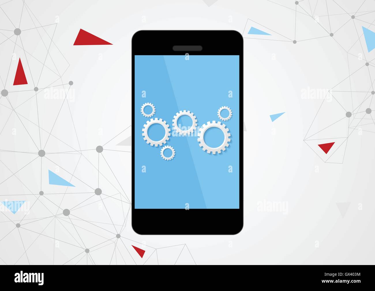 Touchscreen vector vectors Stock Vector Images - Alamy