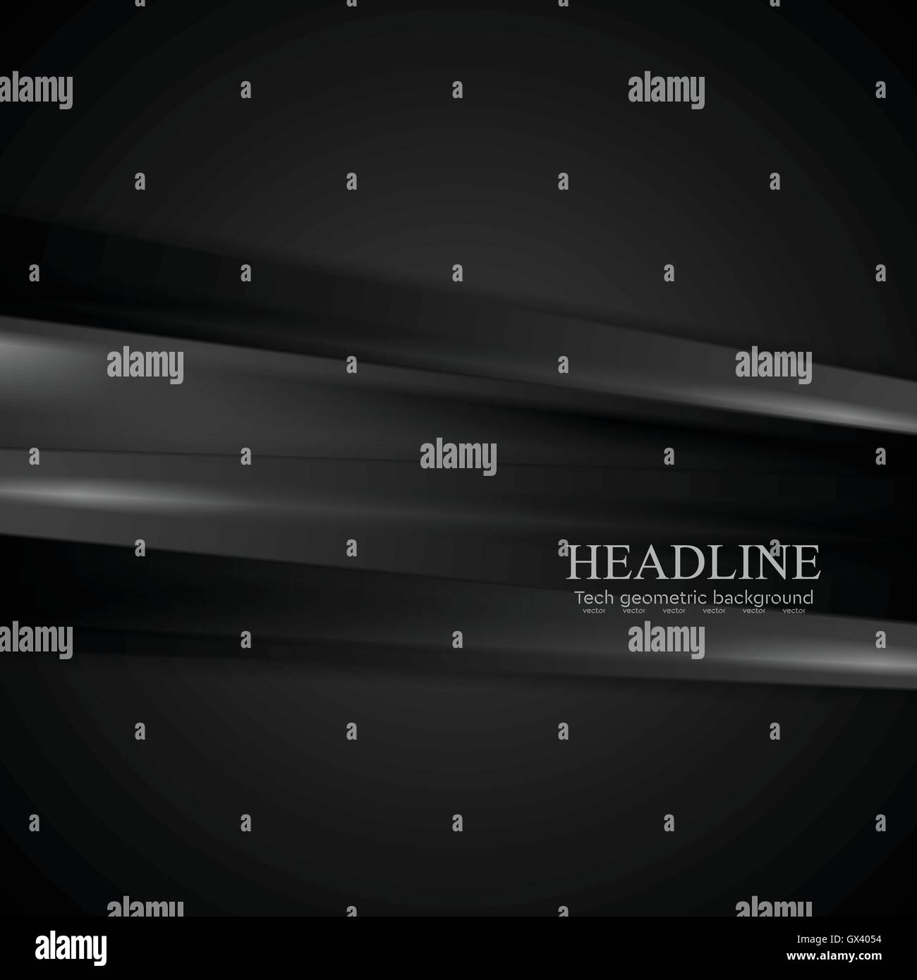 Abstract black stripes corporate background. Vector tech dark graphic ...