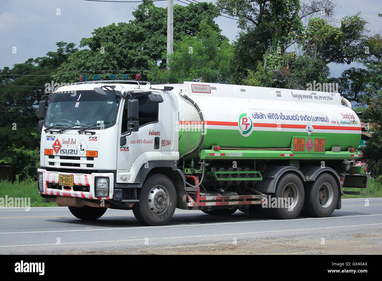 CHIANGMAI, THAILAND -AUGUST 18 2016: Oil Truck of PTG Energy Oil ...