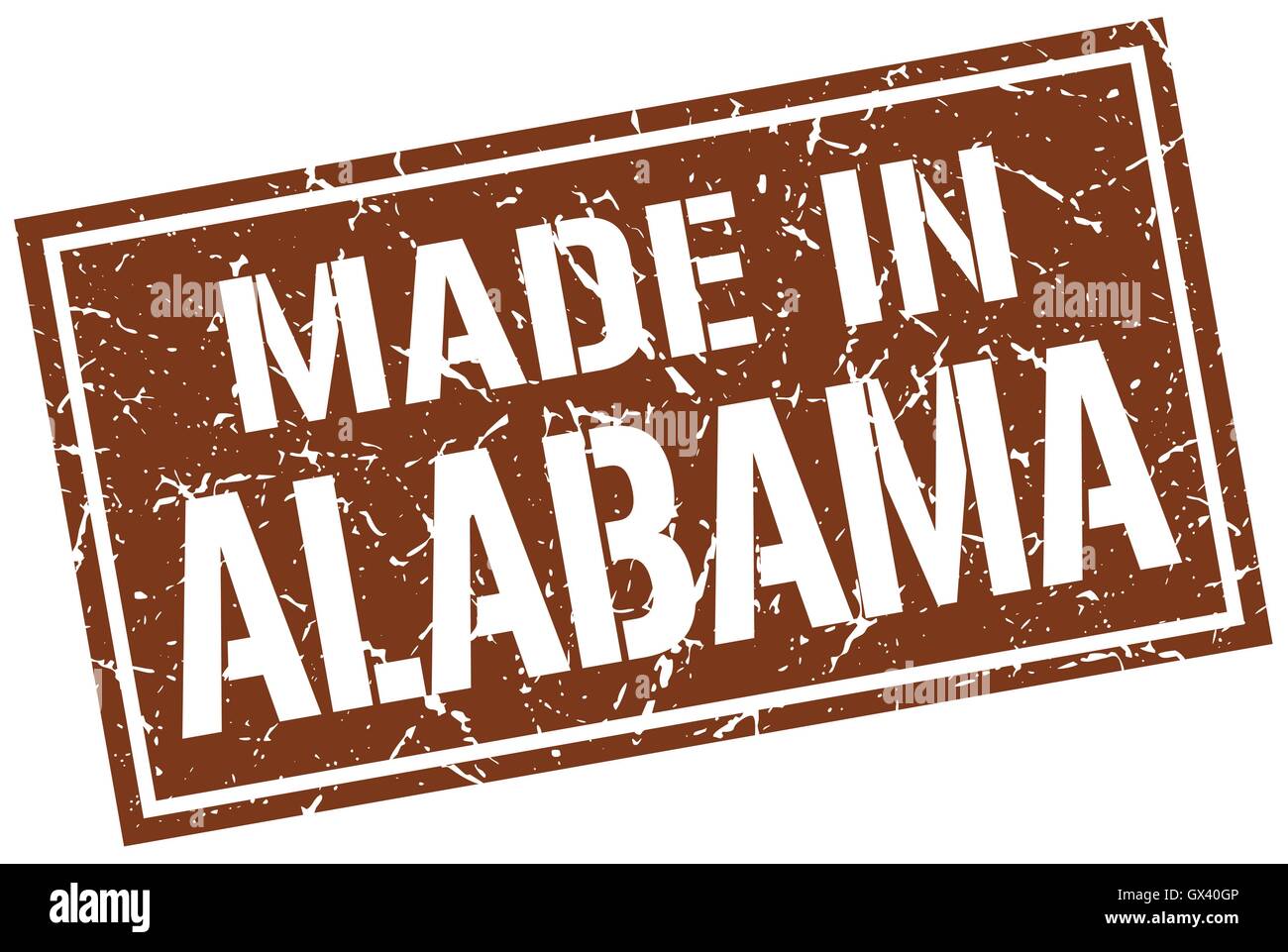 made in Alabama stamp Stock Vector Image & Art - Alamy