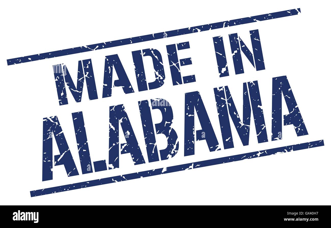 made in Alabama stamp Stock Vector Image & Art - Alamy