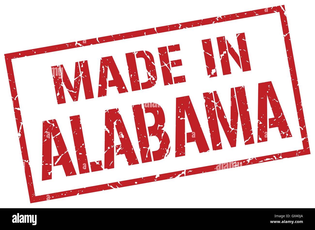 made in Alabama stamp Stock Vector Image & Art - Alamy