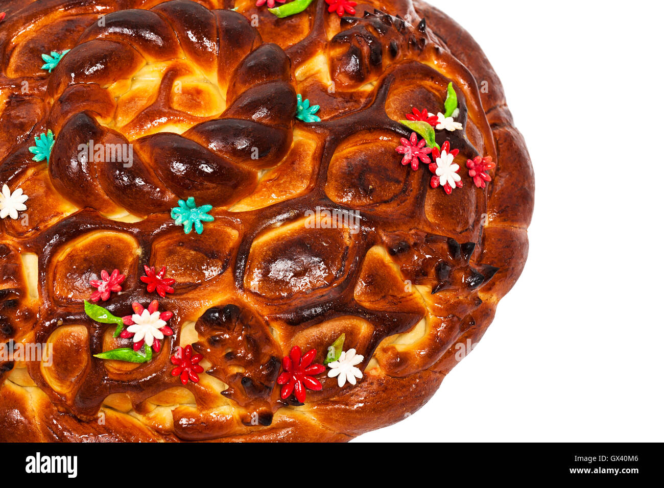 nice and fresh loaf on the white background Stock Photo - Alamy