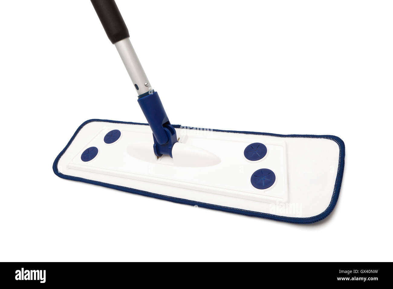 modern mop for washing floors on a white background Stock Photo - Alamy