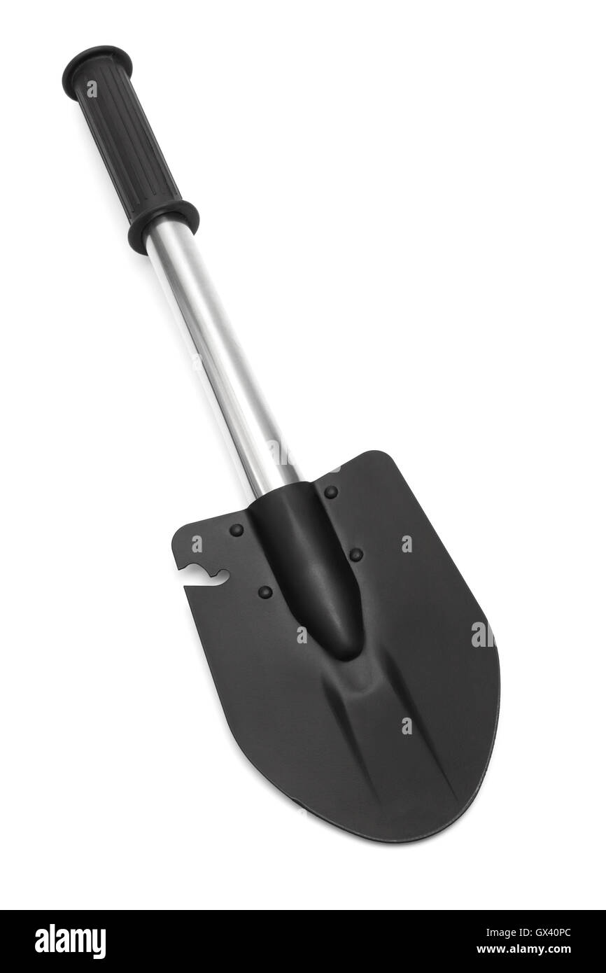 new spade on a white background Stock Photo - Alamy