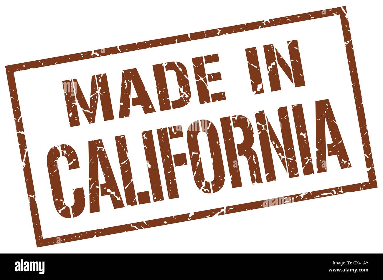 made in California stamp Stock Vector Image & Art - Alamy