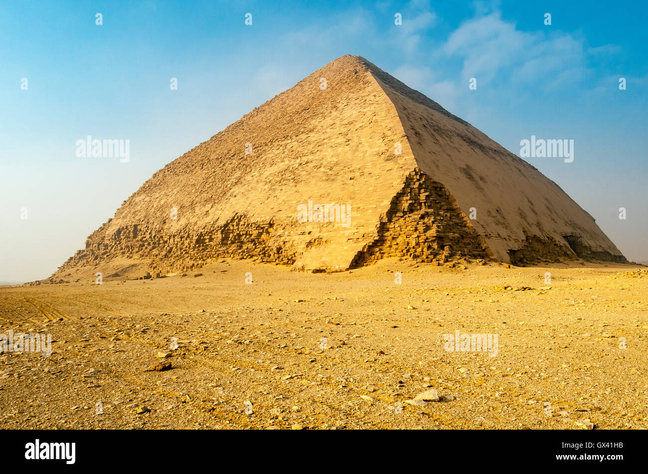 Bent Pyramid built by Old Kingdom Pharaoh Sneferu (Snefru) in Dahshur ... Bent Pyramid built by Old Kingdom Pharaoh Sneferu (Snefru) in Dahshur ...