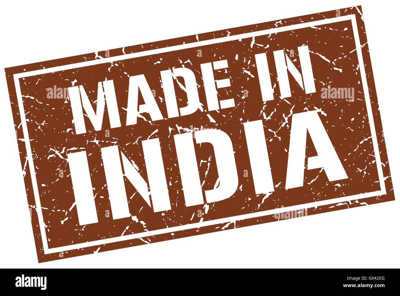 made in India stamp Stock Vector Image & Art - Alamy