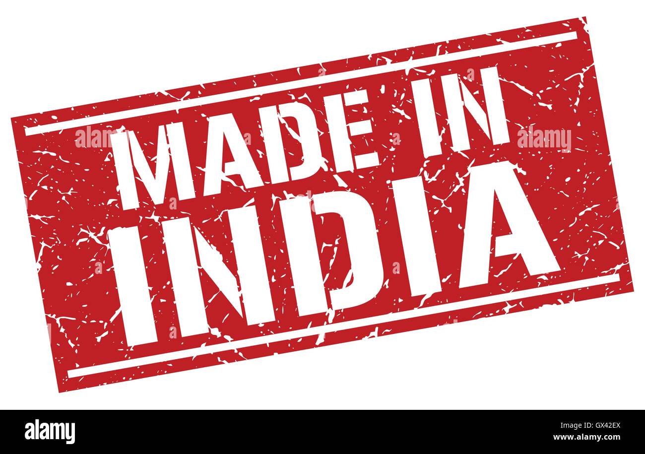made in India stamp Stock Vector Image & Art - Alamy