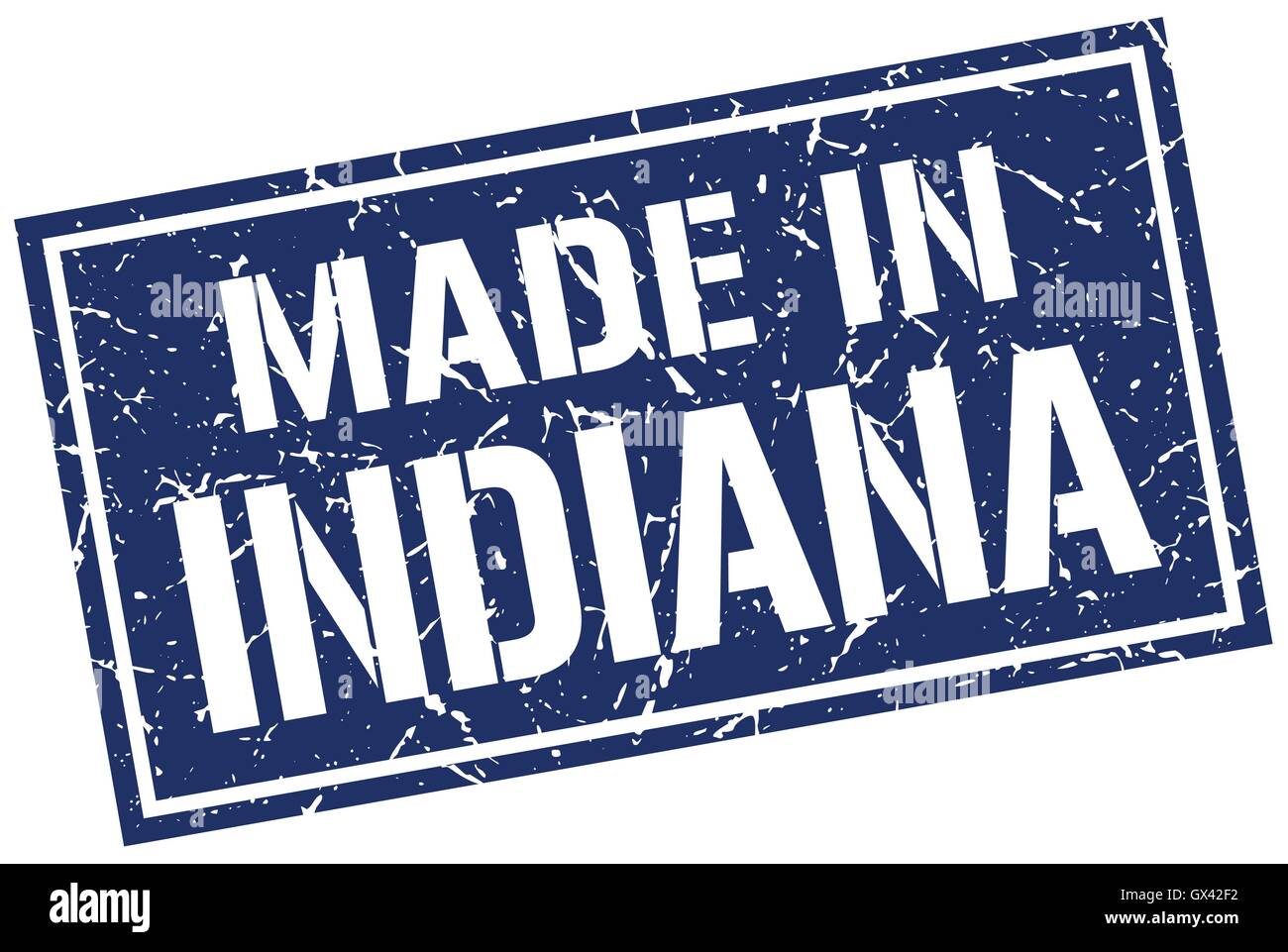 made in Indiana stamp Stock Vector Image & Art - Alamy