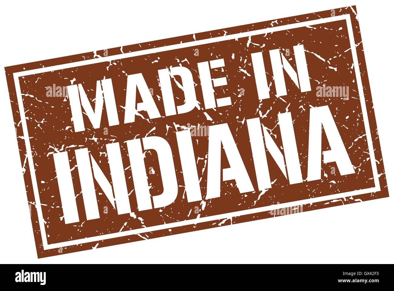 made in Indiana stamp Stock Vector Image & Art - Alamy