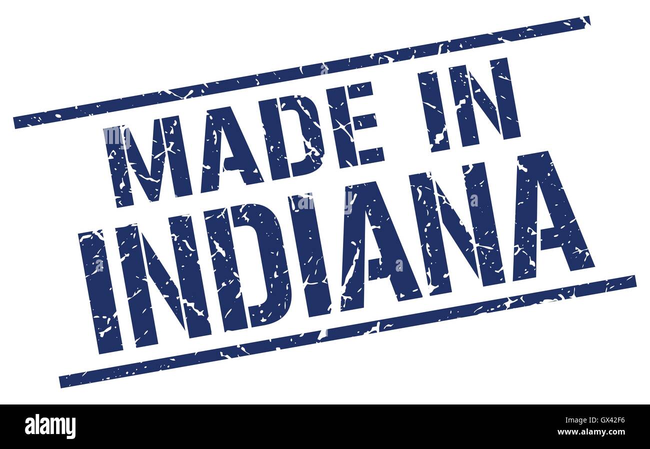 made in Indiana stamp Stock Vector Image & Art - Alamy