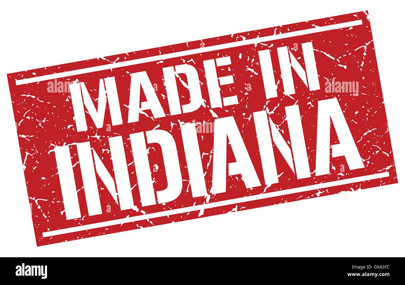 made in Indiana stamp Stock Vector Image & Art - Alamy