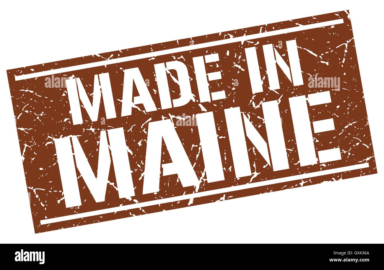 made in Maine stamp Stock Vector Image & Art - Alamy