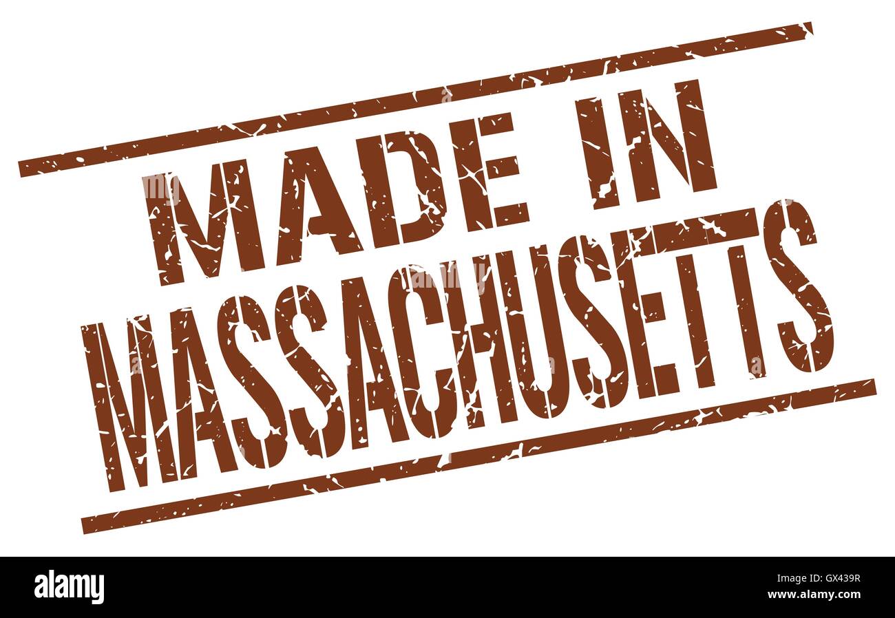 made in Massachusetts stamp Stock Vector Image & Art - Alamy