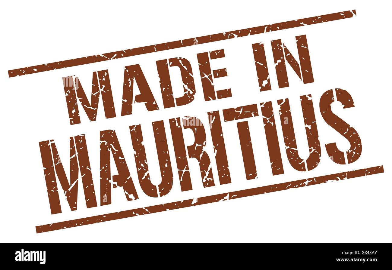 Made in mauritius Stock Vector Images - Alamy