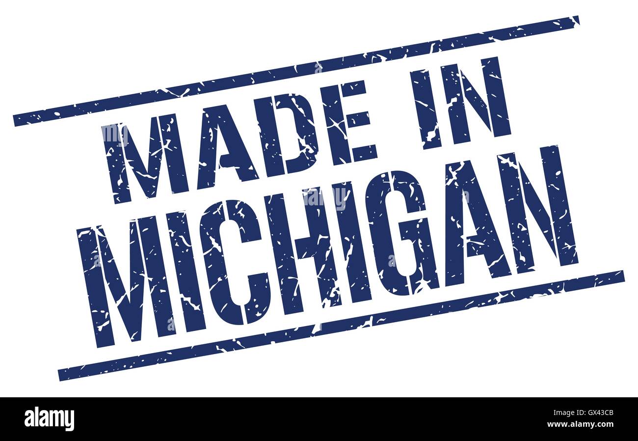 made in Michigan stamp Stock Vector Image & Art - Alamy